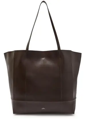 TOTEME Leather Tote Bag - Brown