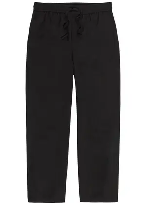 AMI Paris Wide-leg Woven Trousers