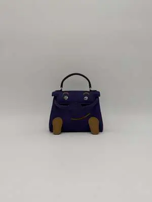 Hermès Kelly Doll Bag In Dune Swift Leather With Palladium Hardware