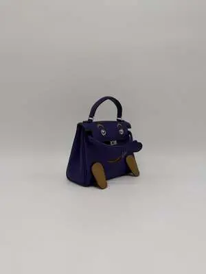 Hermès Kelly Doll Bag In Dune Swift Leather With Palladium Hardware