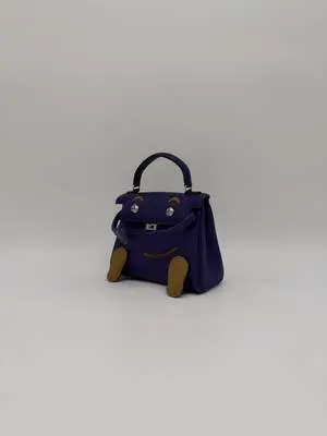 Hermès Kelly Doll Bag In Dune Swift Leather With Palladium Hardware