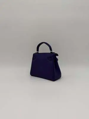 Hermès Kelly Doll Bag In Dune Swift Leather With Palladium Hardware