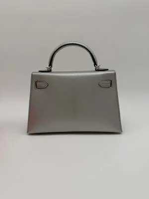 Hermès Kelly Mini Bag With Palladium Hardware - Silver