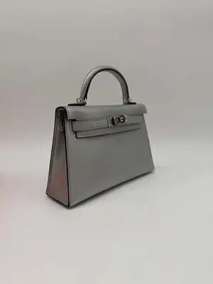 Hermès Kelly Mini Bag With Palladium Hardware - Silver