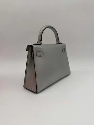 Hermès Kelly Mini Bag With Palladium Hardware - Silver