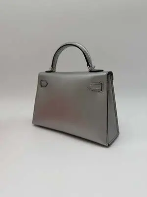 Hermès Kelly Mini Bag With Palladium Hardware - Silver