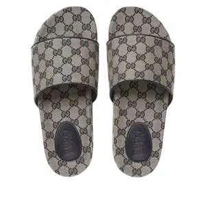 Gucci Gg Monogram Slide Sandal