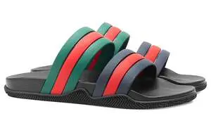 Gucci Agrado Grg Rubber Slide - Black