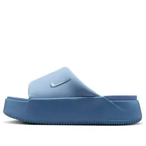 Nike Nike Calm Elevation Platform Slides Work Blue
