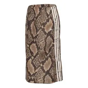 Adidas Snake Print Satin Skirt - Linen/magic Beige
