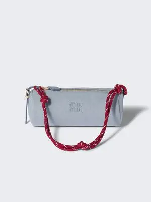 Miu Miu Gabardine Pouch Bag - Blue