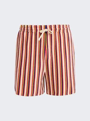 Valentino Garavani Terry Shorts Multicolor Stripes - Multi