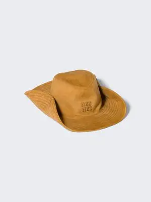 Miu Miu Suede Cowboy Hat - Brown