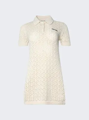 Miu Miu Knitted Mini Polo Dress