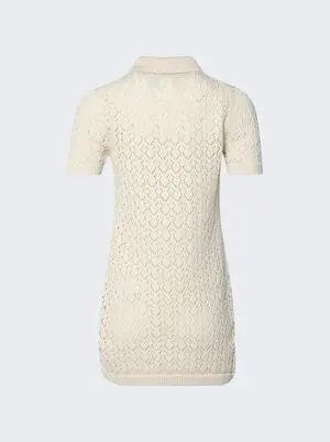 Miu Miu Knitted Mini Polo Dress