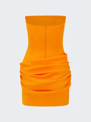 Alex Perry Strapless Draped Mini Dress