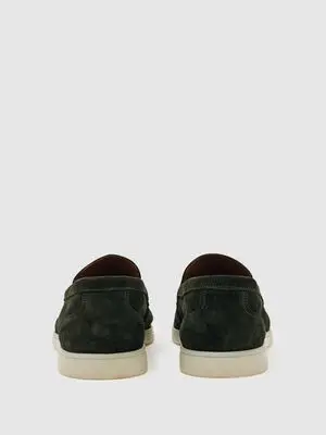 REISS Kason Suede Slip-on Loafers