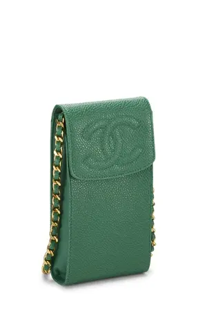 Chanel Caviar Phone Holder