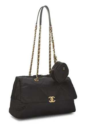 Chanel Satin Bowling Flap Bag