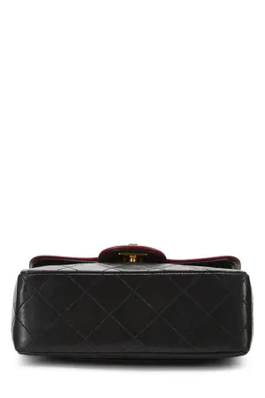 Chanel Quilted Lambskin Piped Half Flap
