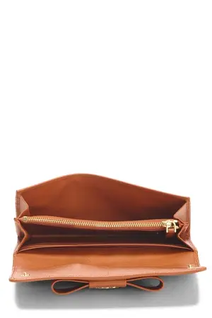 Prada Saffiano Bow Continental Wallet