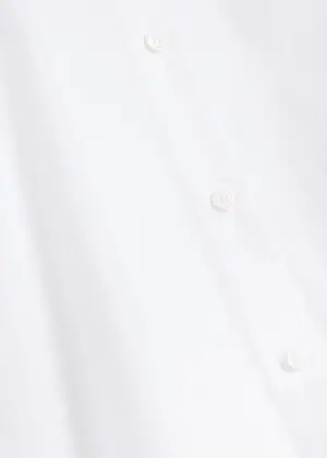 Another Tomorrow Oversized Short-sleeve Cotton-poplin Shirt