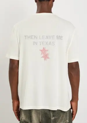 COLE BUXTON Paris Texas Printed Cotton T-shirt