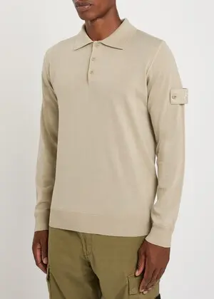 Stone Island Ghost Wool Polo Top