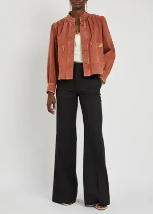 Chloé Gathered Denim Jacket
