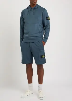 Stone Island Hooded Cotton Sweatshirt