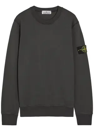 Stone Island Logo Cotton Sweatshirt