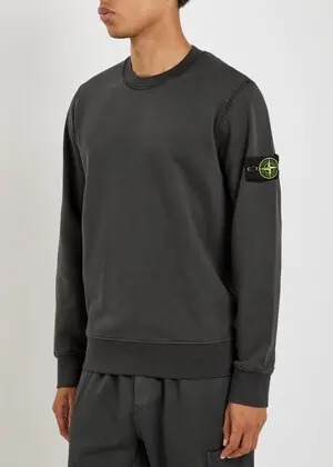 Stone Island Logo Cotton Sweatshirt