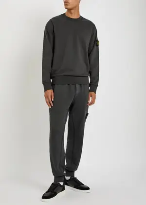 Stone Island Logo Cotton Sweatshirt