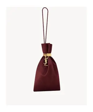 Saint Laurent Evening Logo Plaque Pouch