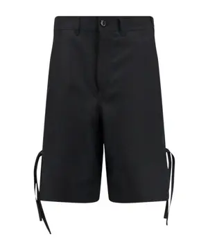 Comme Des Garçons Strap-detailed Bermuda Shorts