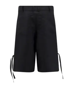 Comme Des Garçons Strap-detailed Bermuda Shorts