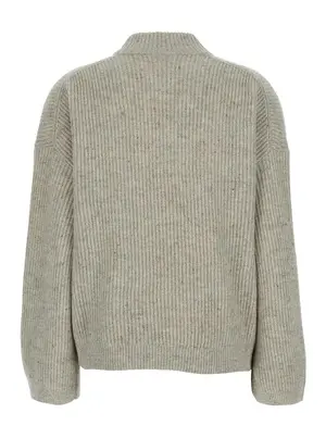 Brunello Cucinelli Lurex Ribbed Knitted Sweater