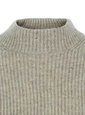 Brunello Cucinelli Lurex Ribbed Knitted Sweater