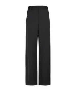 Max Mara Casual Pants With Belt Loops - Black