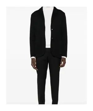 LARDINI Patch-pockets Wool Blazer