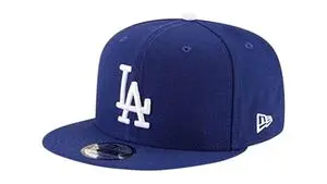 New Era 9fifty Hat Los Angeles Dodgers Basic Snapback Adjustable Royal Cap - Blue