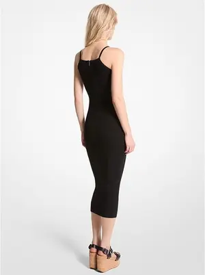 Michael Kors Sleeveless Cut-out Midi Dress