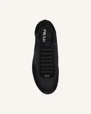Prada Re-nylon And Suede Collapse Sneakers