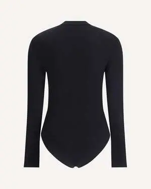 Wolford Shaping Body With Turtleneck And Long Sleeves - Black