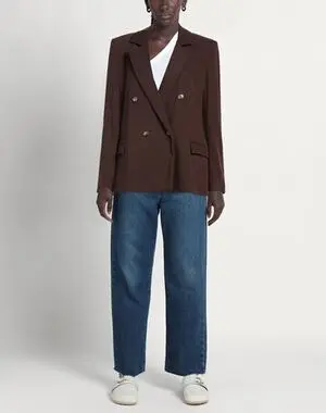KAOS Blazer Chocolate Size Polyester, Tencel, Elastane