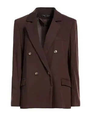 KAOS Blazer Chocolate Size Polyester, Tencel, Elastane