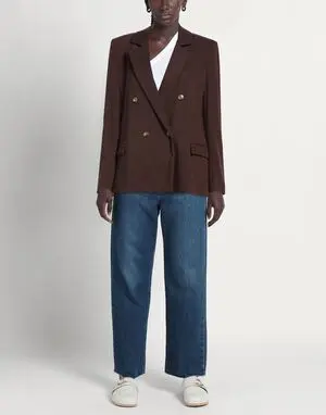 KAOS Blazer Chocolate Size Polyester, Tencel, Elastane