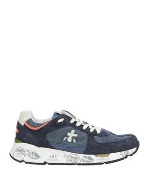 Premiata Mase Sneakers Size Leather, Textile Fibers - Navy