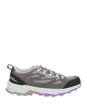 JACK WOLFSKIN Sneakers Size Leather, Textile Fibers - Grey