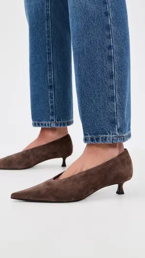 TONY BIANCO Cherry Kitten Heel Pumps
